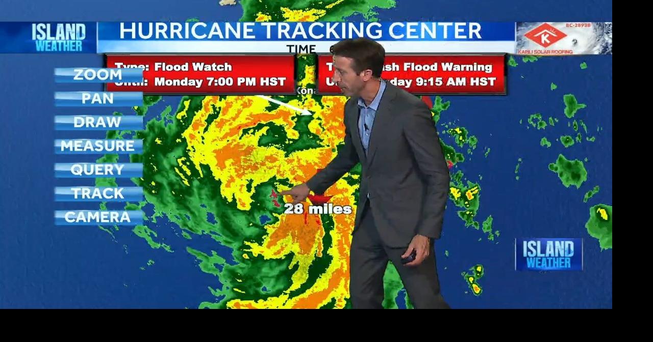 Hurricane Hone prolongs flood warning throughout the morning | Weather ...