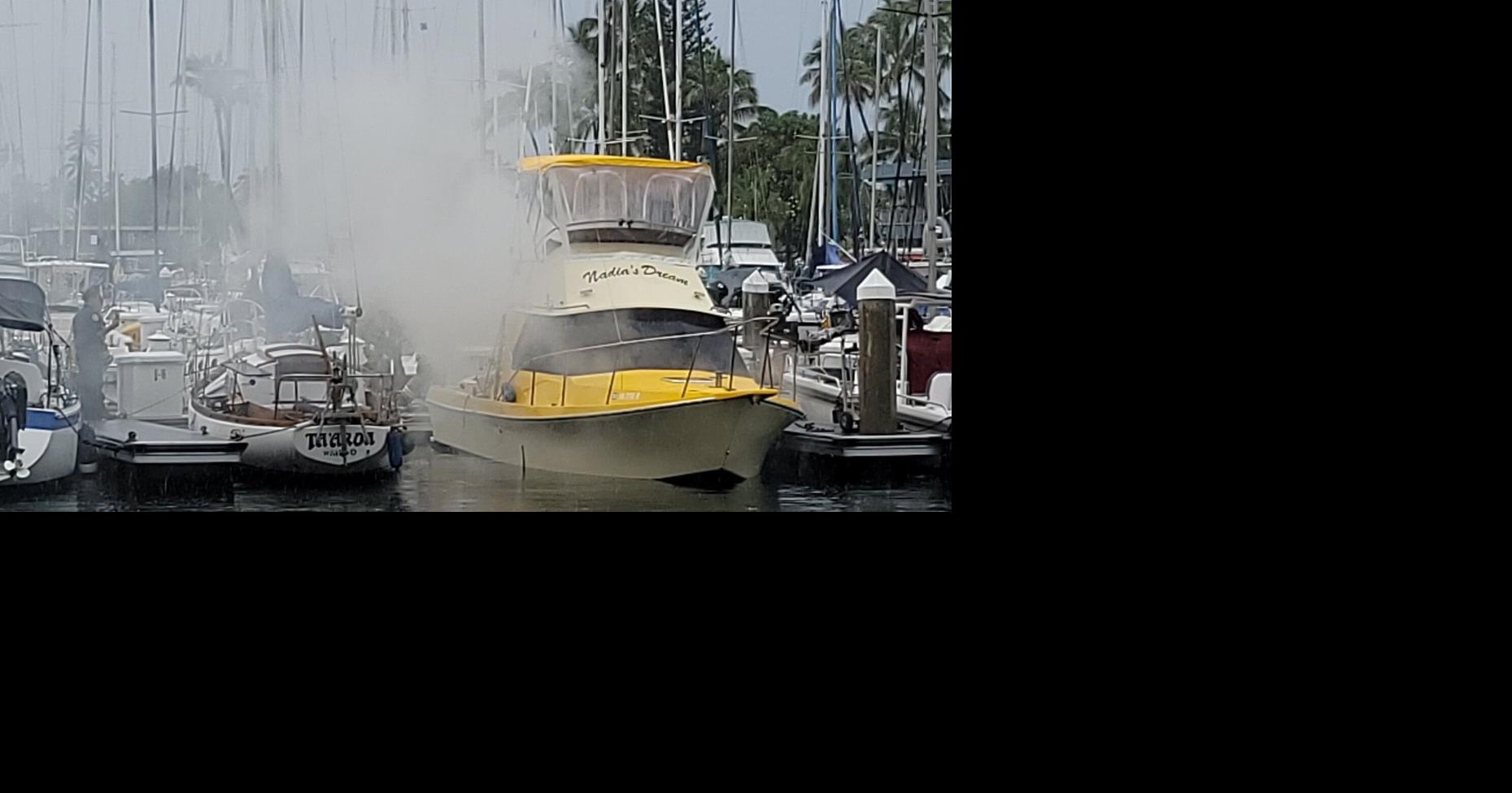 Boat fire at Ala Wai Yacht Harbor was accidental, HFD says | Local ...