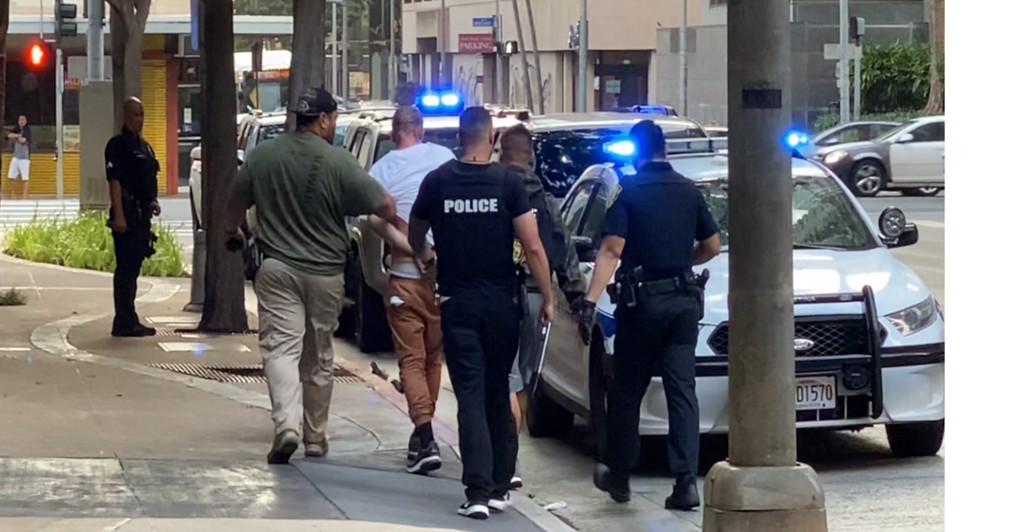 Suspect arrested for attempted murder after brutal beating in downtown ...