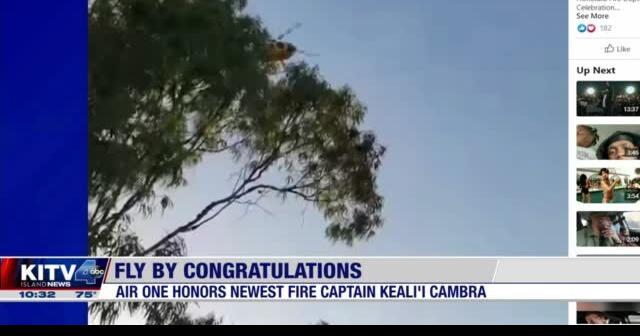 Fly over for newly promoted Honolulu fire captain | Archive | kitv.com