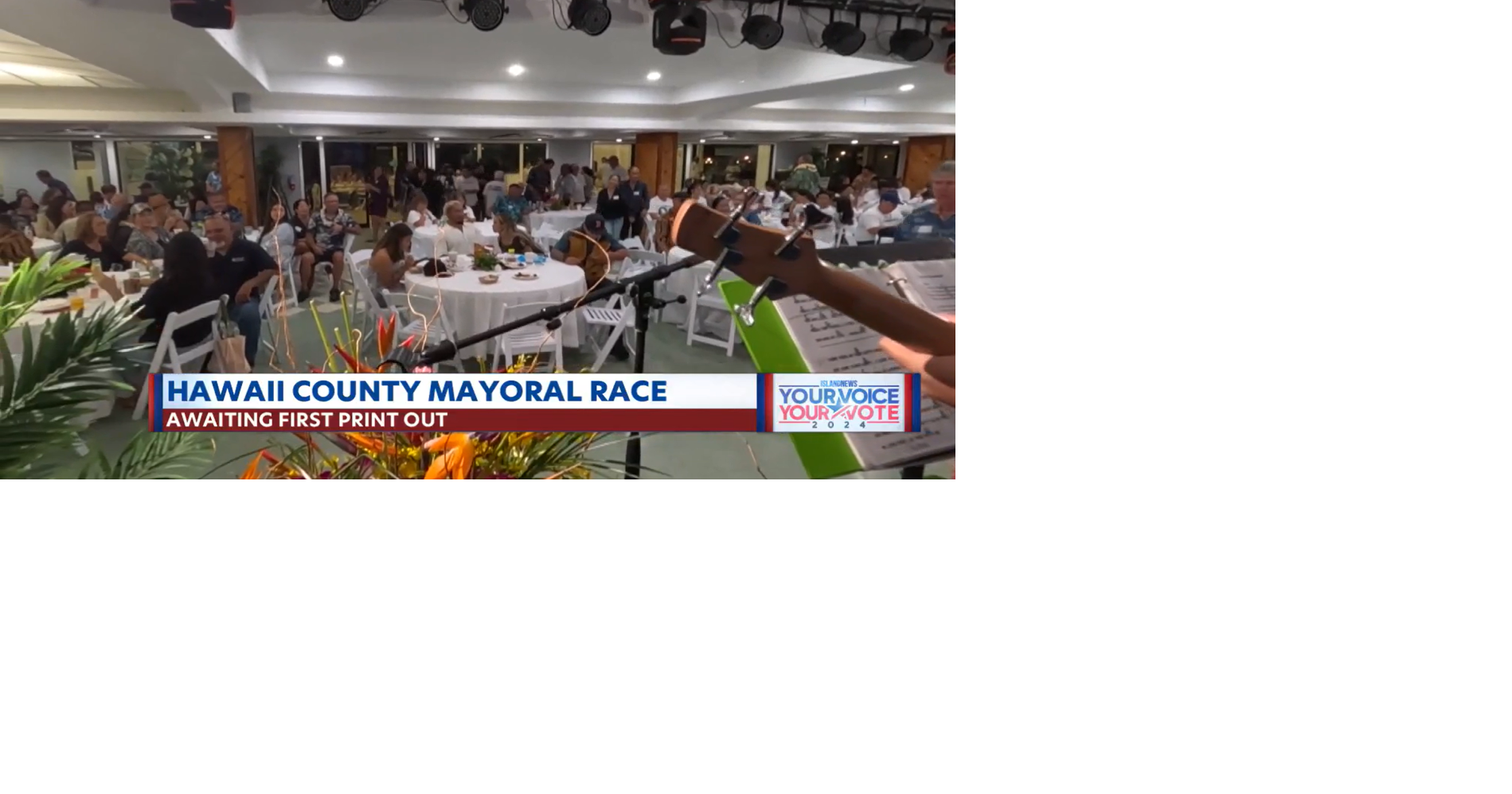 Hawaii County Mayor candidates closely watch race at Election Night ...