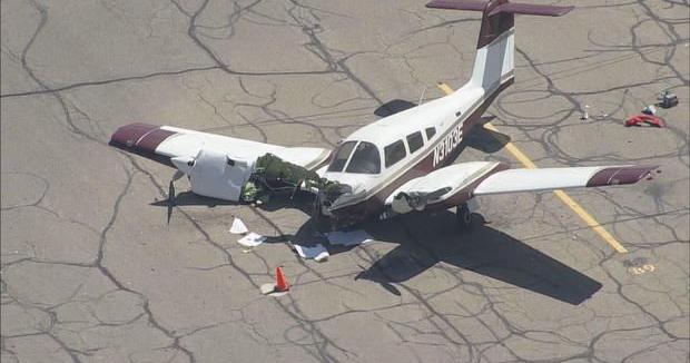 Driver crashes through gates at Airport, hits 2 planes | National ...