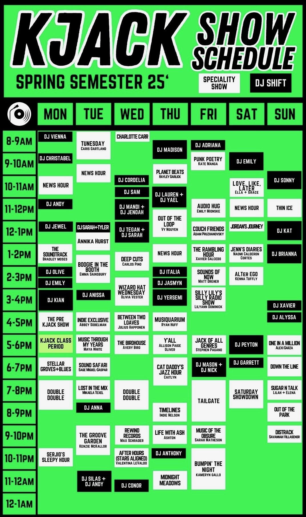Schedule | kjackradio.com
