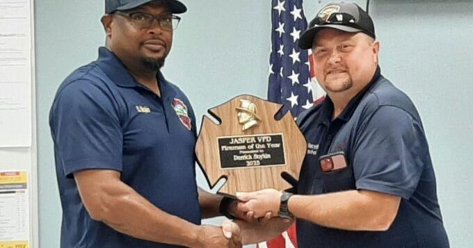 Derrick Boykin named Jasper Firefighter of the Year | Local News | kjas.com
