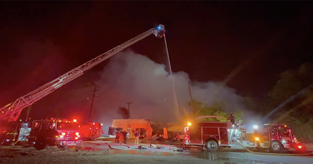 2 alarm fire in Beaumont destroys large warehouse | Local News | kjas.com