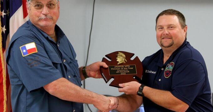 Jim McCallie named Jasper Firefighter of the Year | Local News | kjas.com