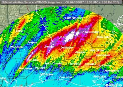Sunday rain totals show Fort Polk had the most rainfall in this region ...