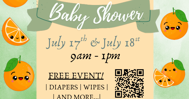 Community Baby Shower will be Thu, July 17th & Fri, July 18th | Civic ...