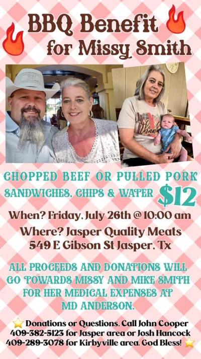 BBQ Fundraiser for Missy Smith will be Fri, July 26th | Civic Events ...