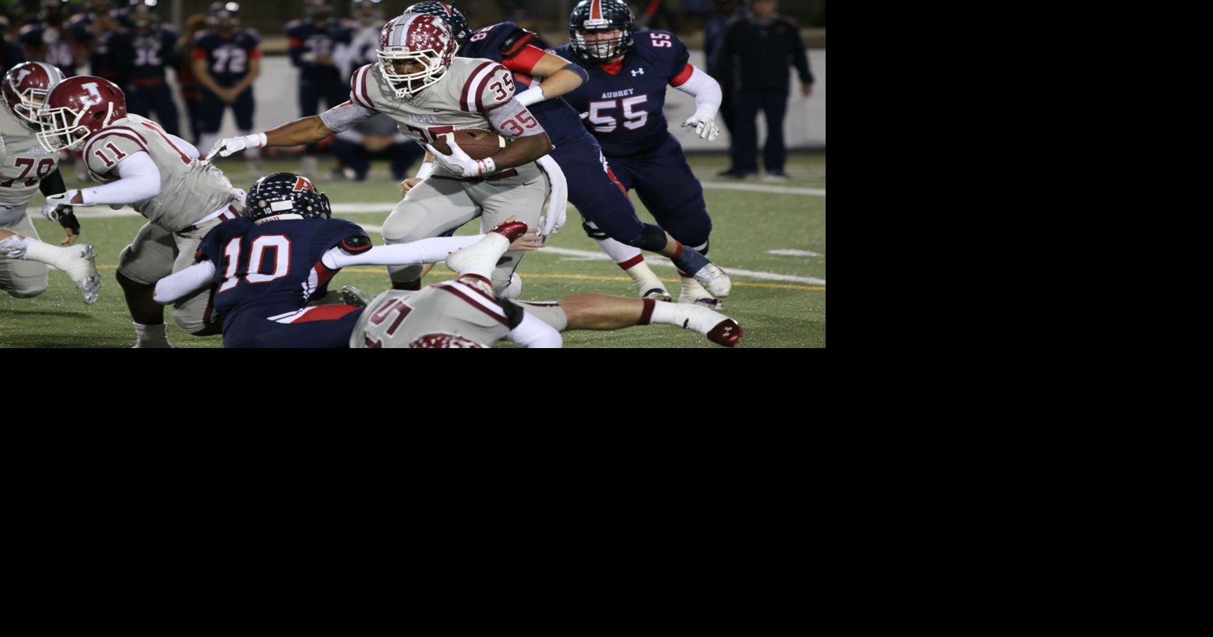 Jasper Bulldogs win area round playoff over Aubrey 35-21, next up is ...