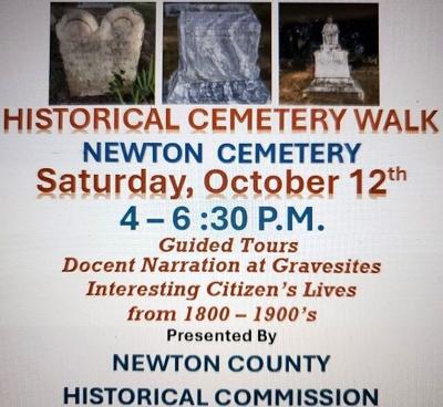 Historical Cemetery Walk at the Newton Cemetery will be Sat, Oct 12th ...