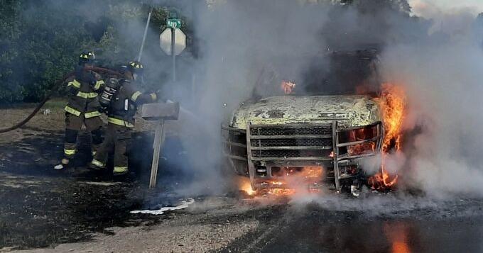 Work truck goes up in flames | Local News | kjas.com