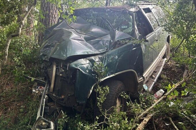UPDATED - One injured when an SUV crashed into trees | Local News ...