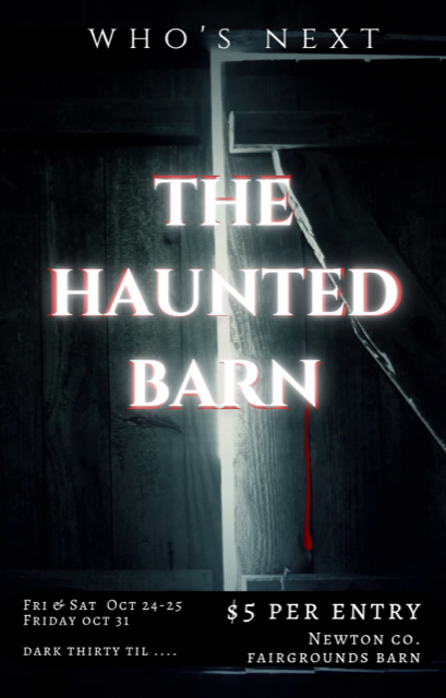 Haunted Barn at Newton County Fairgrounds will be Oct 24, 25th, and ...