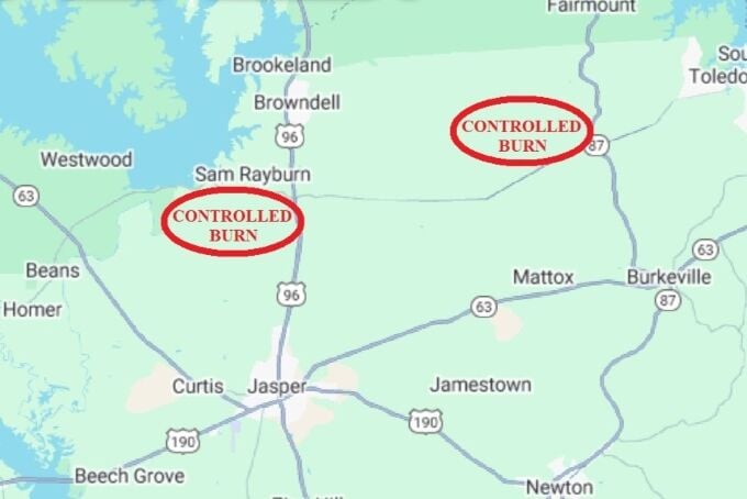 Large controlled burns blanketing the area with smoke | Local News ...