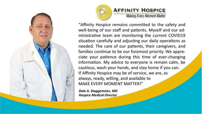 Affinity Hospice offers local advice on Coronavirus disease (COVID-19 ...