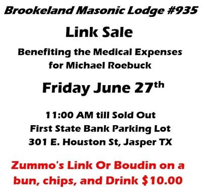 Hot link & boudin fundraiser for Michael Roebuck will be Fri, June 27th ...