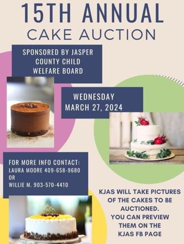 Jasper County Child Welfare Board Cake Auction will be Wed, Mar 27th ...
