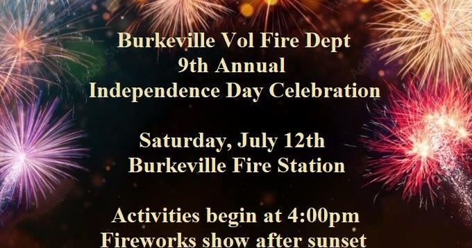 Burkeville VFD Independence Day Celebration will be Sat, July 12th ...