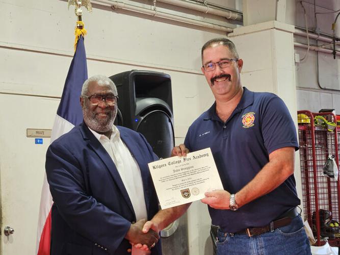 Local firemen become the first to graduate from the Charles Gee ...