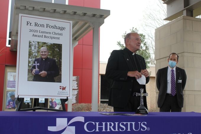 Father Ron honored for receiving the prestigious Lumen Christi Award ...