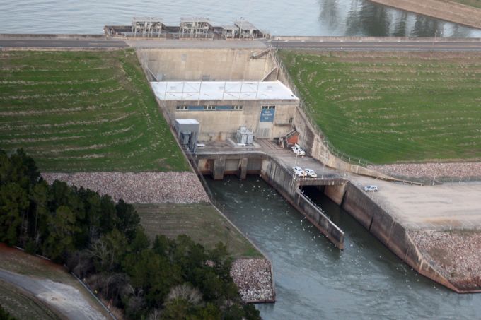 Rayburn from above - aerial photos show the lake as it approaches ...