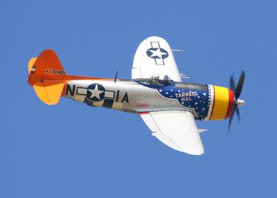 A P-47 Thunderbolt with a name as colorful as its paint scheme ...
