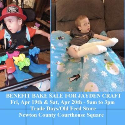 Benefit Bake Sale for family of Jayden Craft in Newton on Fri, Apr 19th ...