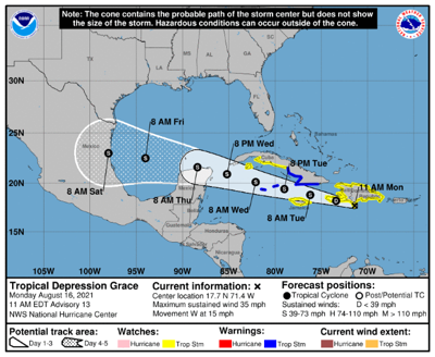 Grace tracks toward Mexico | Local News | kjas.com