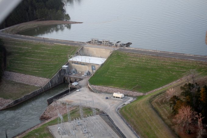 Rayburn from above - aerial photos show the lake as it approaches ...