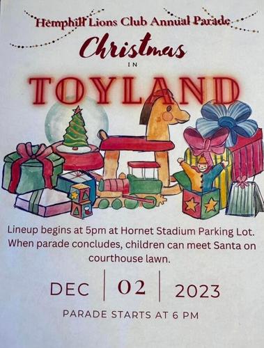 Hemphill Lions Club Christmas Parade will be Sat, Dec 2nd | Civic ...