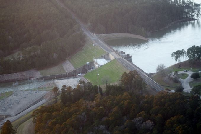Rayburn from above - aerial photos show the lake as it approaches ...