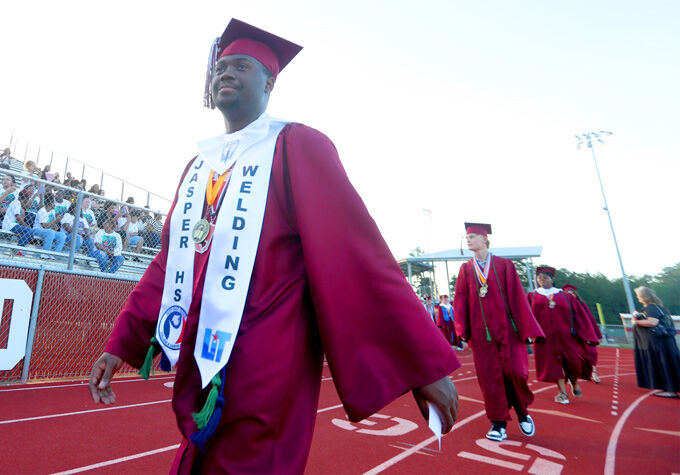 The rain stopped, the skies cleared and the JHS Class of 2024 is on ...