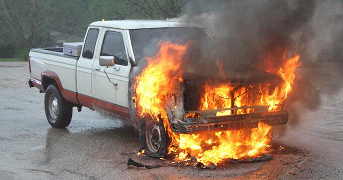 Wednesday afternoon fire destroys pickup truck | Local News | kjas.com