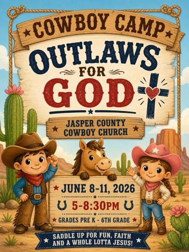 Jasper County Cowboy Church Vacation Bible School will be June 8th-11th ...