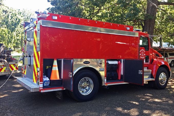 Shamrock Shores firefighters training with their new truck | Local News ...