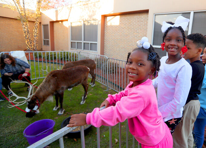 Santa and two of his reindeer's visit Christus Jasper Memorial Hospital ...