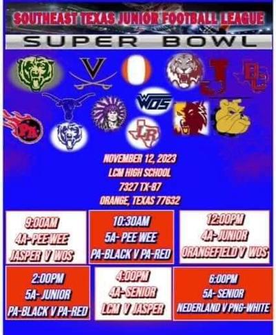 Jasper Pee Wee & Senior Football Teams headed to Super Bowl Tourney at ...