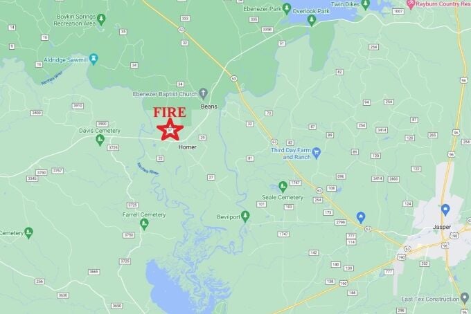 Multiple departments battle large wildfire in northwest Jasper County ...