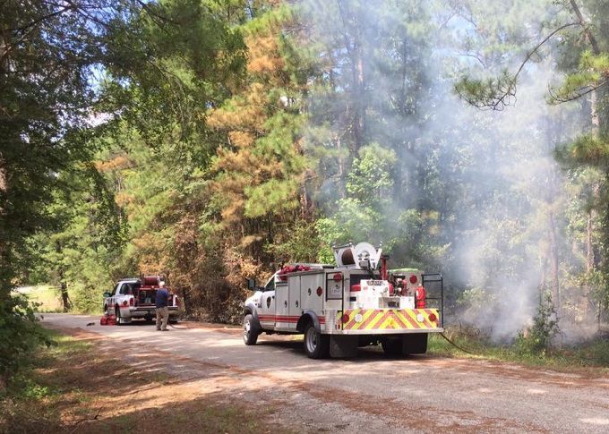 Lake Rayburn firefighters handle small wildfire | Local News | kjas.com