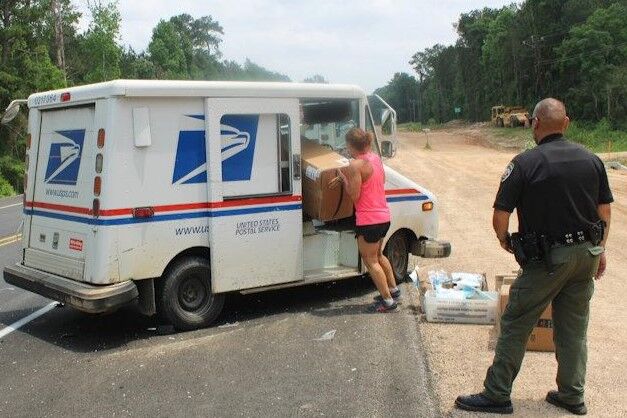 U.S. Mail truck hit broadside by a pickup in Polk County | Local News ...