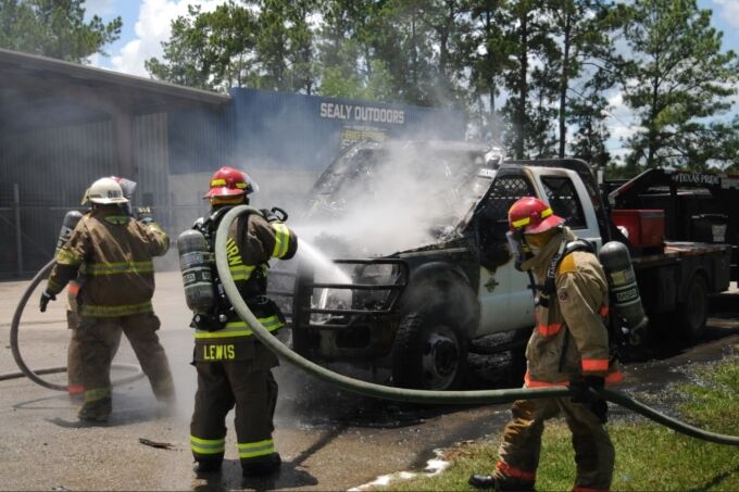 Work truck destroyed in Wednesday afternoon fire | Local News | kjas.com