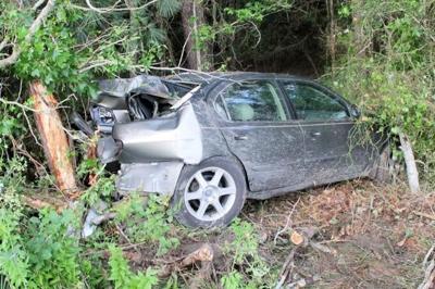 Driver critically injured when car hit a tree backwards | Local News ...
