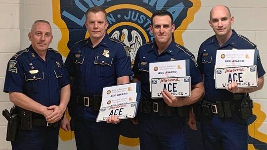 Louisiana State Police recognizes three state troopers with ACE Award ...