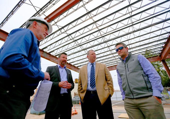 Local and state officials gather with Provalus for ceremonial ...