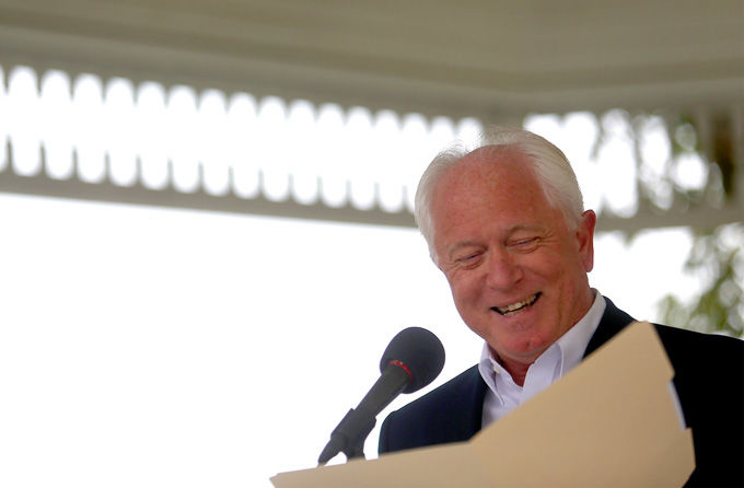 Local and state officials gather with Provalus for ceremonial ...