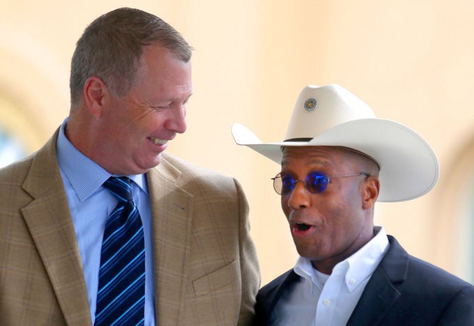 Local and state officials gather with Provalus for ceremonial ...