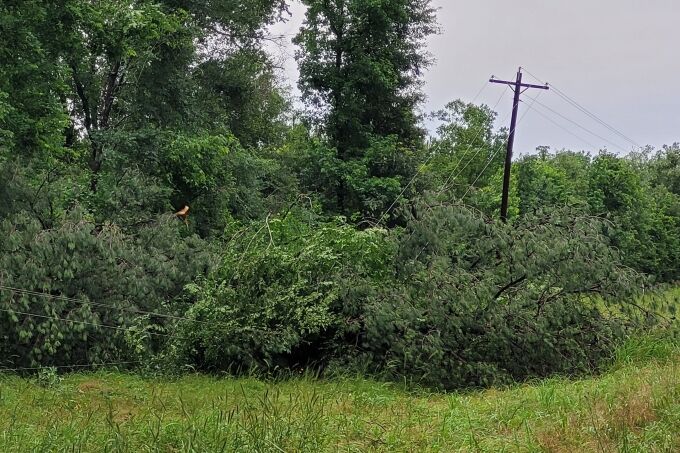 Widespread power outage and trees down across counties north of here ...