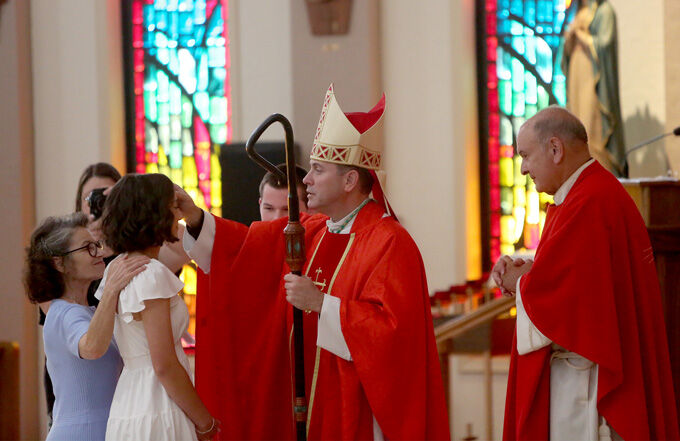 Bishop David Toups visits Jasper | Church News | kjas.com