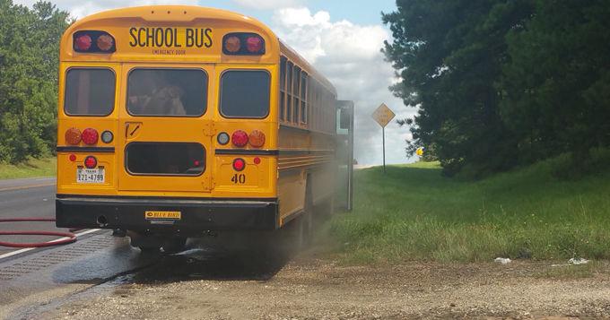 Buna school bus carrying cheerleaders stops near Jasper when bus ...